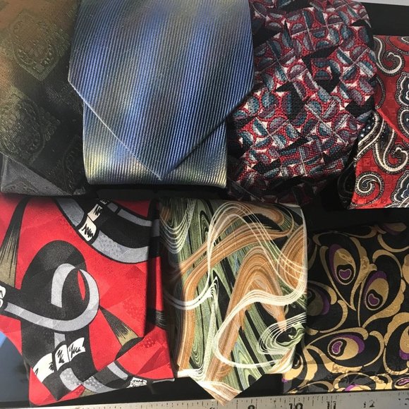 Martin Wong | Accessories | Martin Wong Oak Tree Psychedelic Silk Ties ...